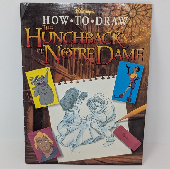 Disney | Toys | Disney How To Draw Hunchback Of Notre Dame Book Vintage ...